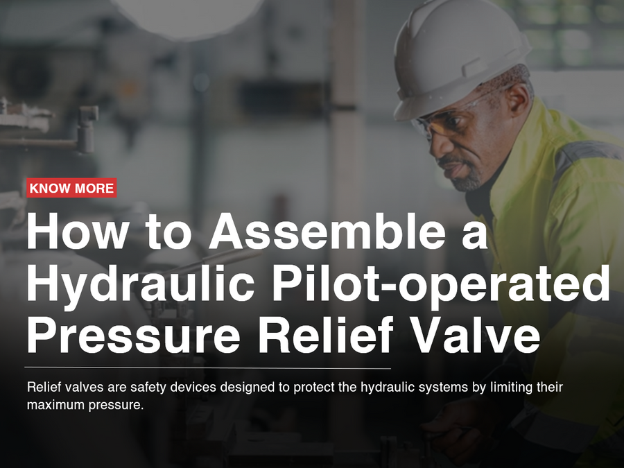 How to Assemble a Hydraulic Pilot-operated Pressure Relief Valve ...