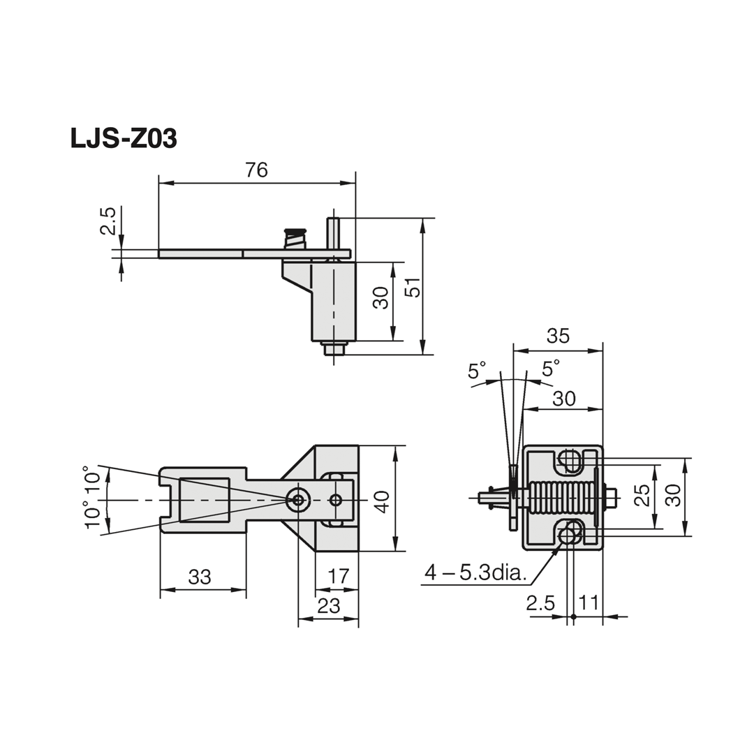LJS-Z03 | Die-Cast Safety Interlock Switch - Cascade Industrial ...
